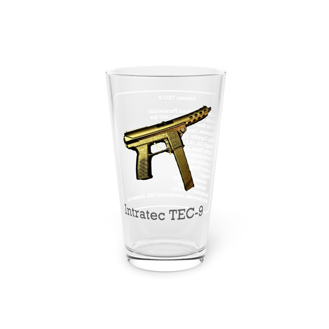 Intratec TEC-9 Pint Glass, 16oz - Etsy