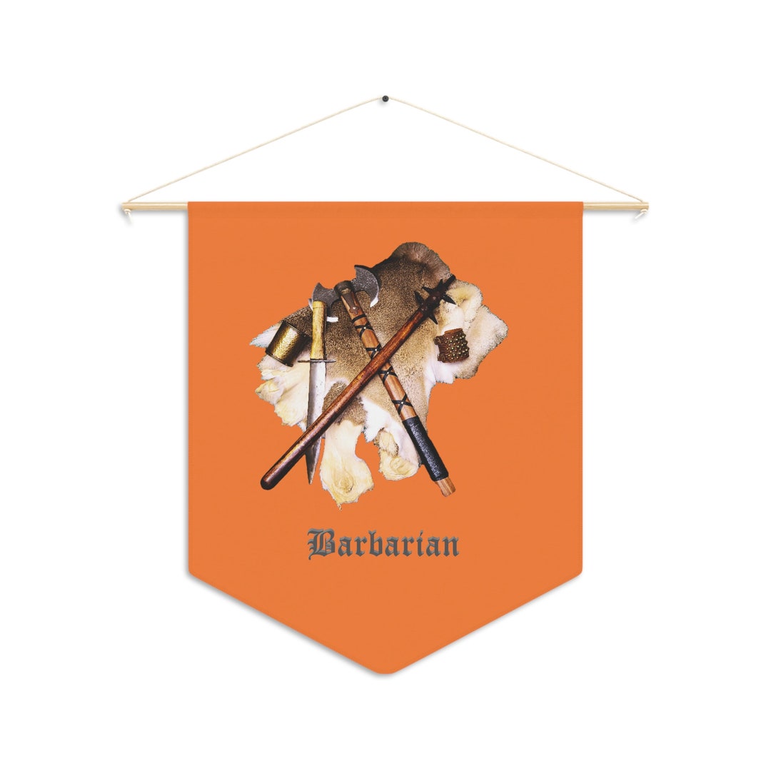 Barbarian Pennant Dungeons Decor - Etsy