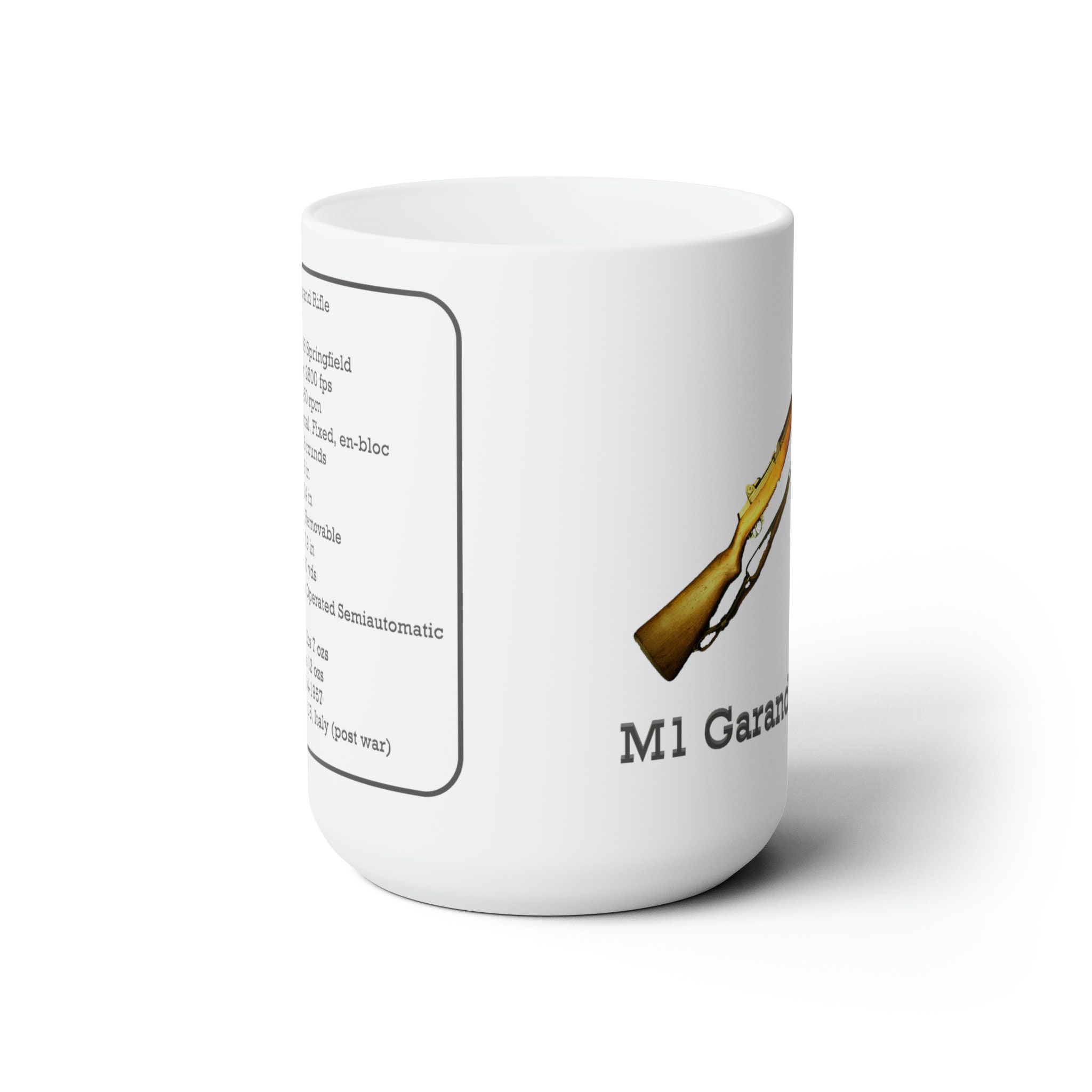 M1 Garand Rifle Gun Coffee Mug 15oz - Etsy