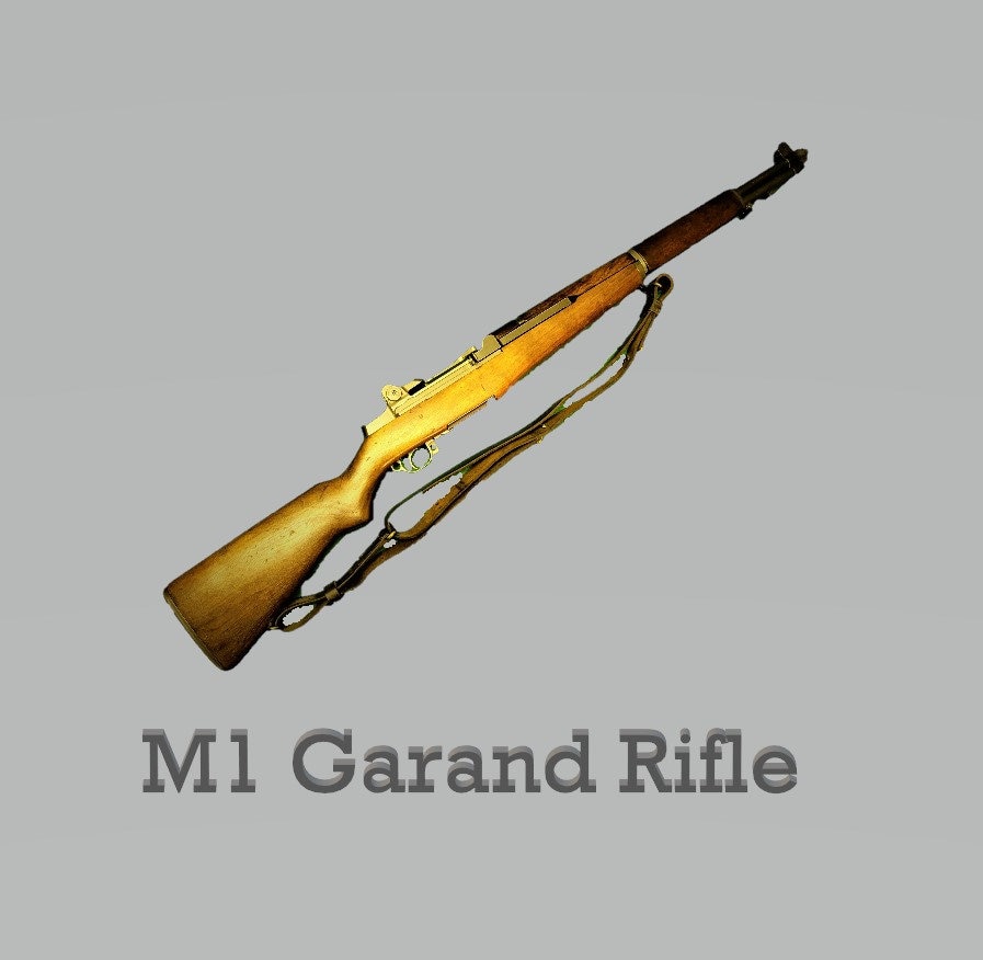 M1 Garand Rifle Digital Image PNG JPG - Etsy