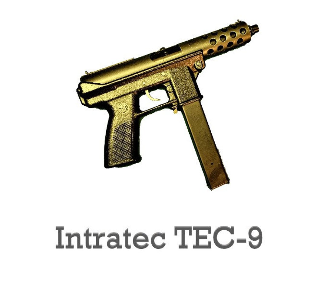 TEC-9 Assault Pistol Digital Image PNG JPG - Etsy