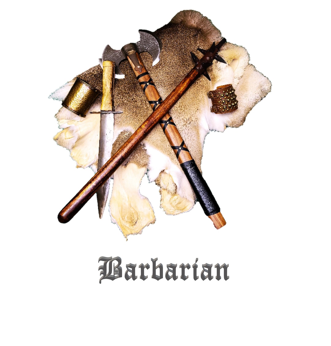 Barbarian Character Class Emblem Photograph Dungeons and Dragons - Etsy