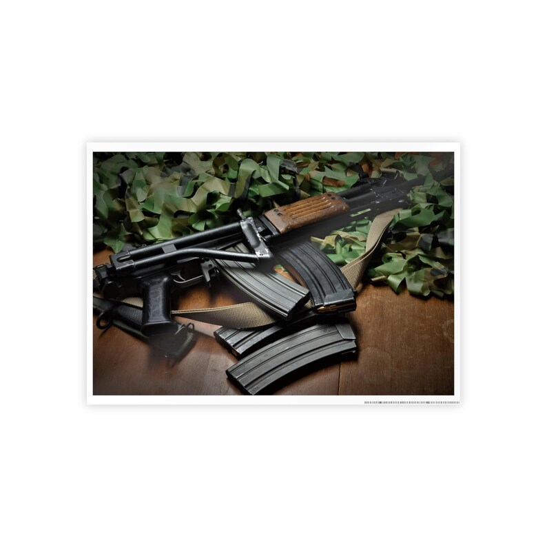 The Galil ARM Rifle Poster Matte Wall Art Picture Print 3 Sizes ...