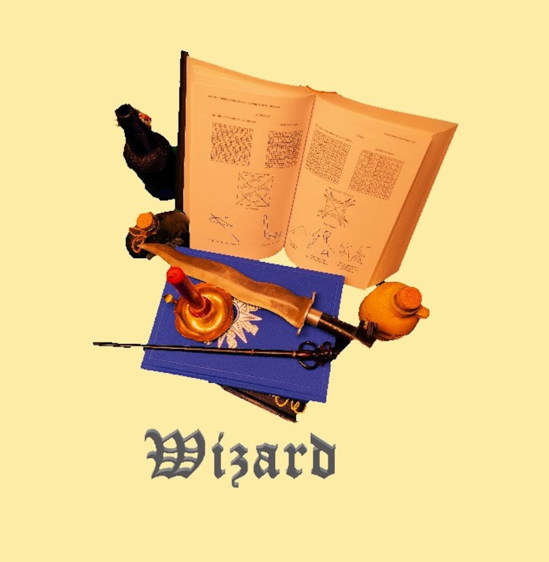 Wizard Character Class Emblem Photograph Dungeons and Dragons - Etsy