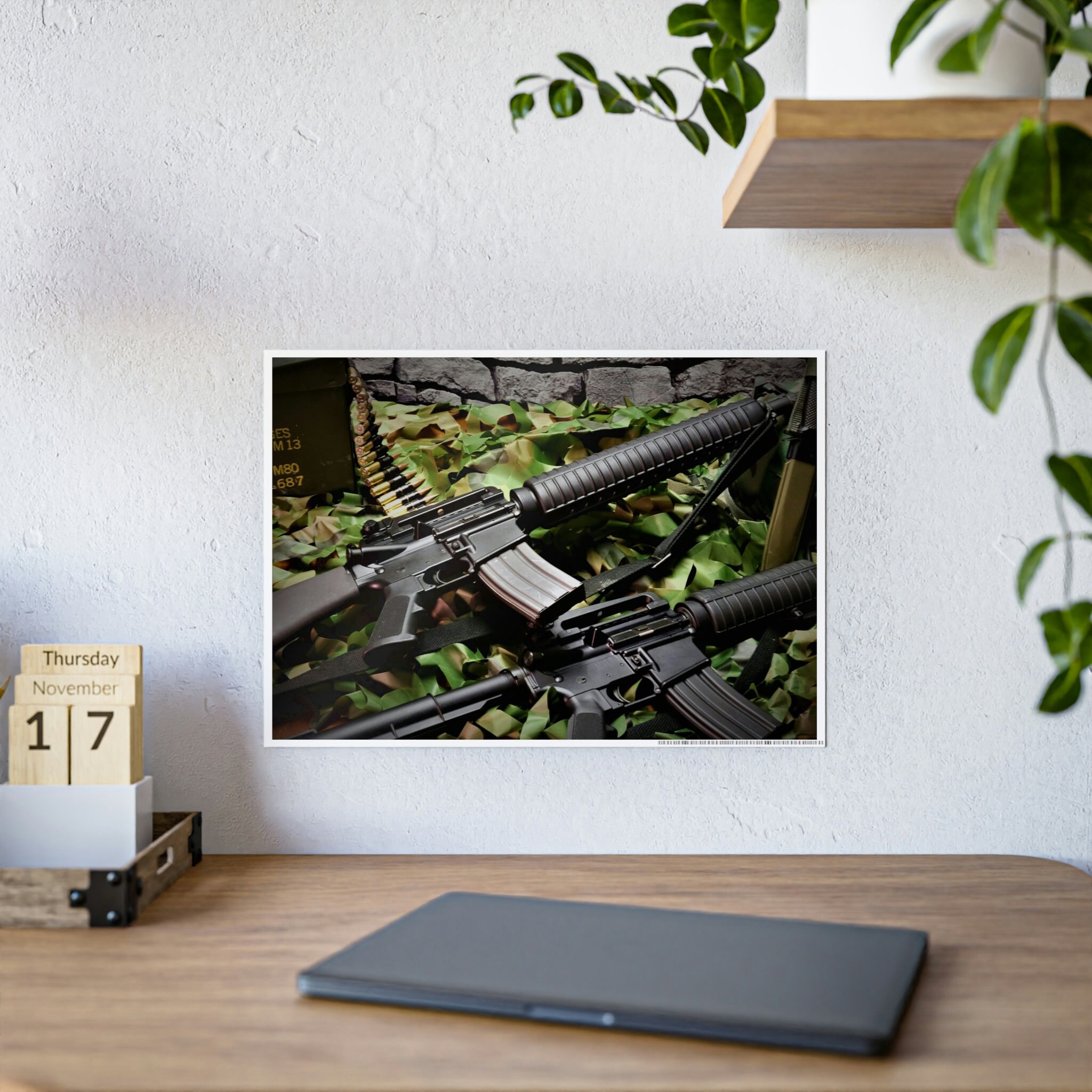 The Modern NATO Rifles AR15 M16 Gun Firearm Weapon Art Poster Gift ...
