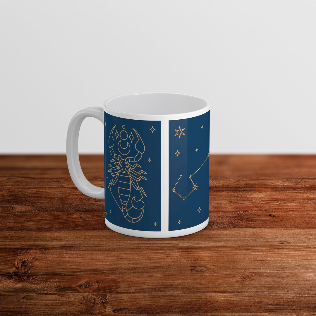 Personalized Zodiac Signs Mug With Name, Ceramic Mug, Star ...