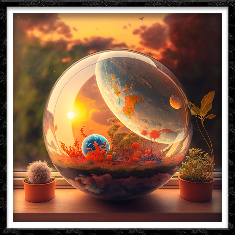 Solar System in a Terrarium - Etsy