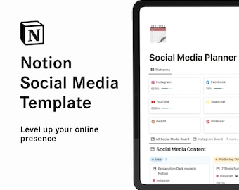 Notion Template - Etsy