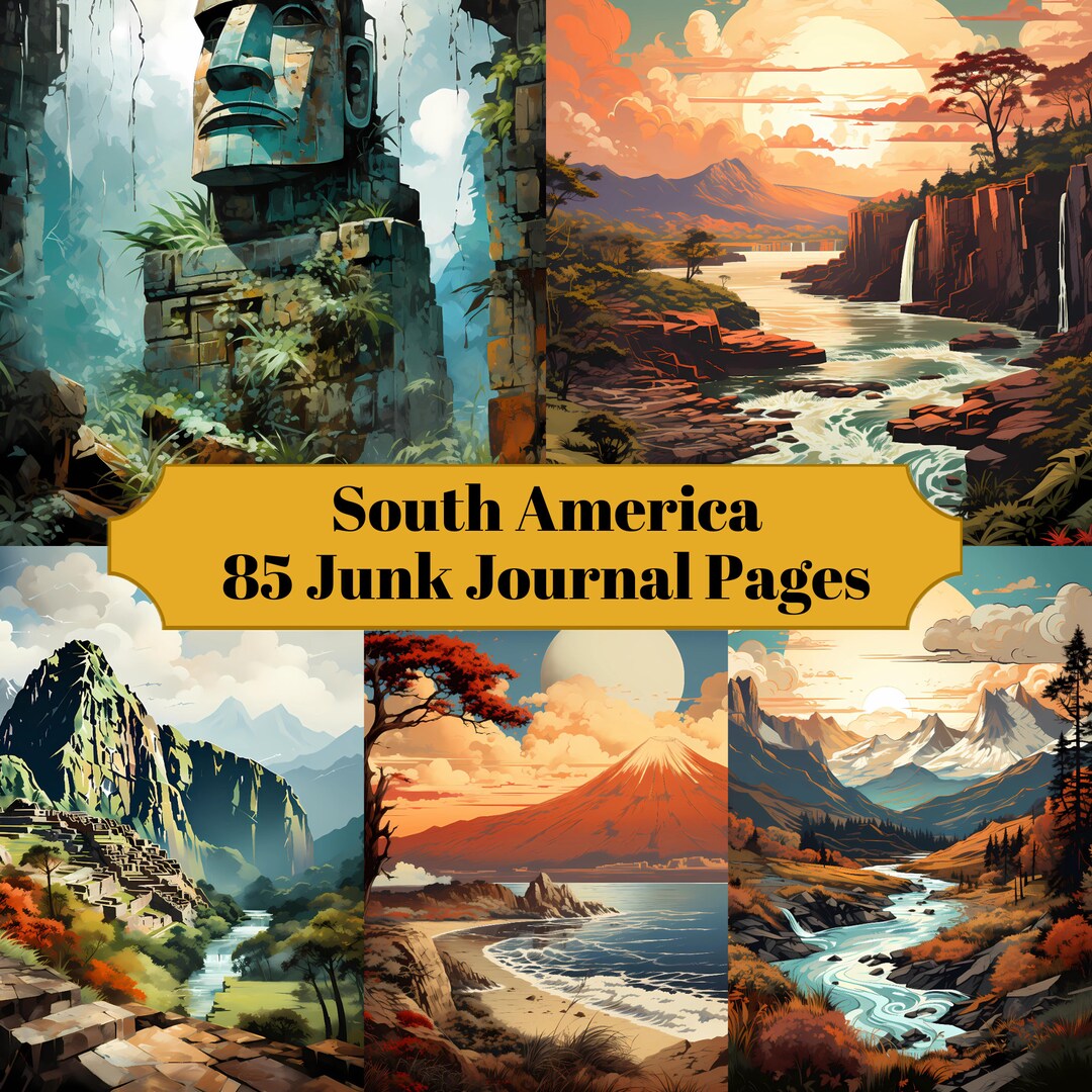85 South America Junk Journal Pages - Journey Junk Journal for ...