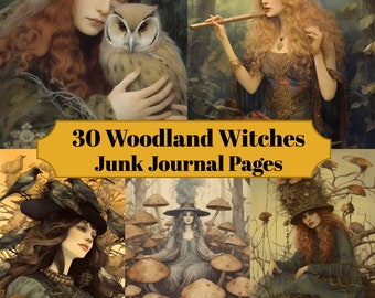 50 Enchanted Books Junk Journal Pages Printable Enchanted Junk Journal ...