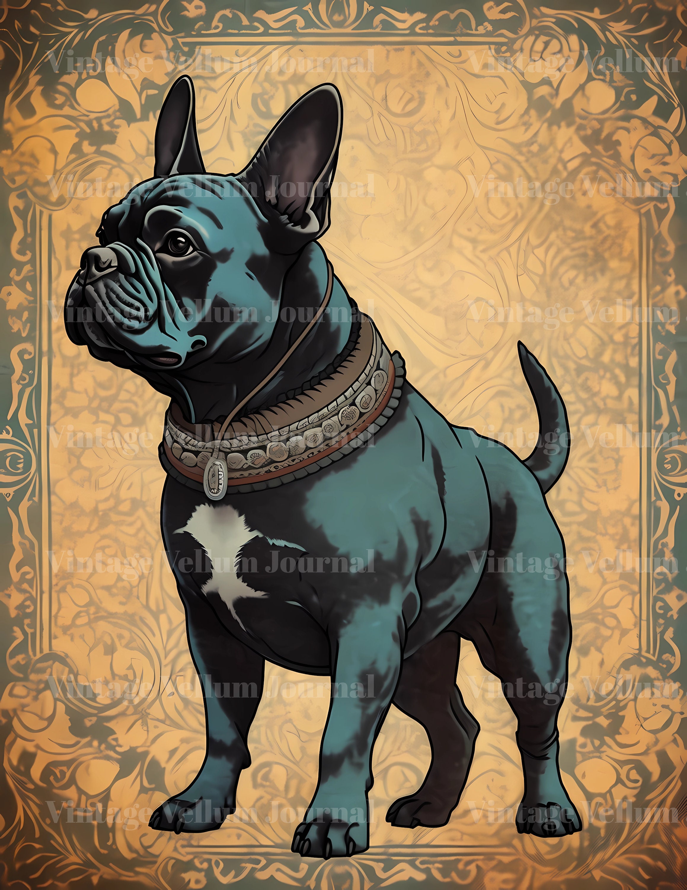 20 French Bulldog Junk Journal Pages Printable Dog Junk - Etsy