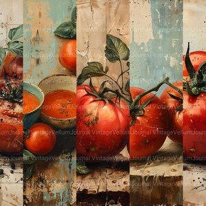 80 Tomato Junk Journal Pages - Fruits and Vegetables Junk Journal for ...