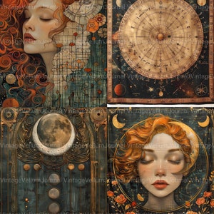 52 Astrology Junk Journal Pages - Hobbies and Crafts Junk Journal for ...