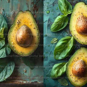 73 Avocado Junk Journal Pages - Fruits and Vegetables Junk Journal for ...