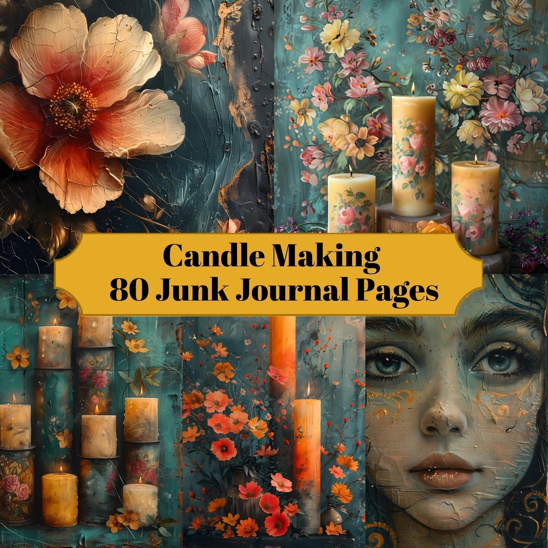 80 Candle Making Junk Journal Pages - Hobbies and Crafts Junk Journal ...