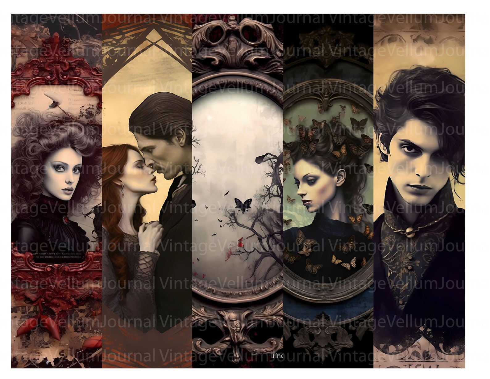 50 Vampire Junk Journal Pages Digital Vintage Vampires Junk Journal for ...