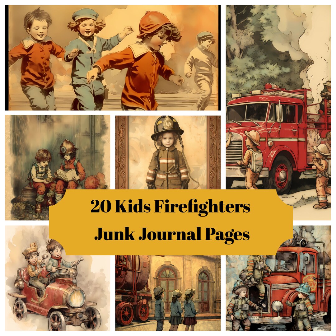 20 Kid Firefighter Journal Pages - Printable Kid Firefighters Junk ...
