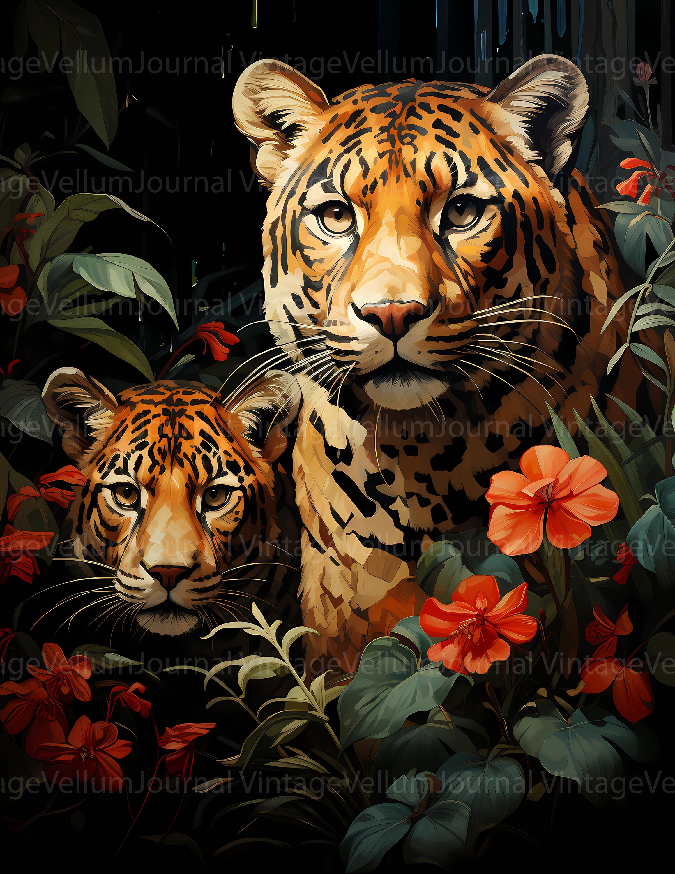 20 Cute Jungle Animal Junk Journal Pages Printable Jungle - Etsy