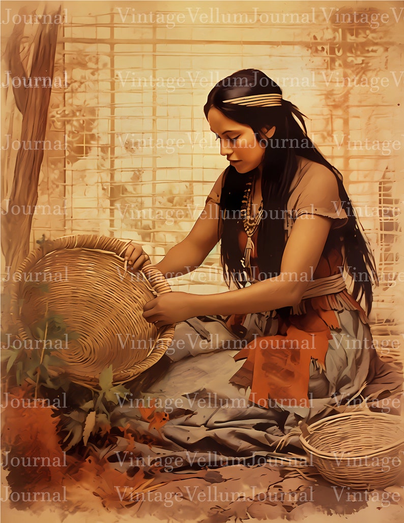 30 Native Americans Junk Journal Pages - Printable Junk Journal for ...