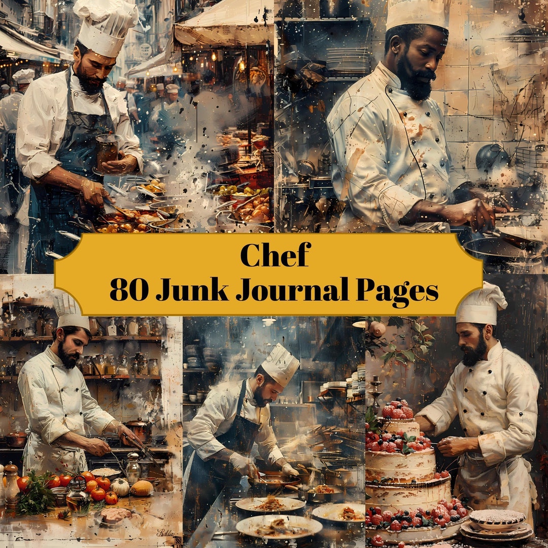 80 Chef Junk Journal Pages - Profession Journey Junk Journal for ...