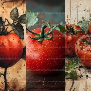 80 Tomato Junk Journal Pages - Fruits and Vegetables Junk Journal for ...