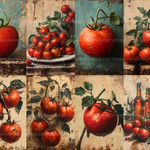80 Tomato Junk Journal Pages - Fruits and Vegetables Junk Journal for ...