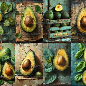 73 Avocado Junk Journal Pages - Fruits and Vegetables Junk Journal for ...