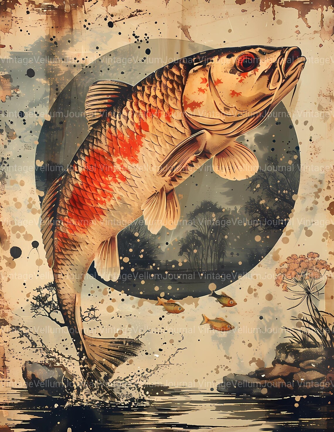 80 Fishing Junk Journal Pages - Hobbies and Crafts Junk Journal for ...