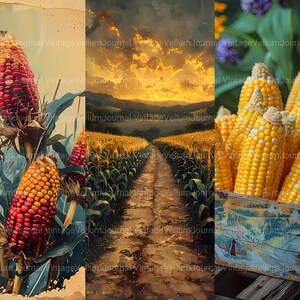 72 Corn Junk Journal Pages - Fruits and Vegetables Junk Journal for ...