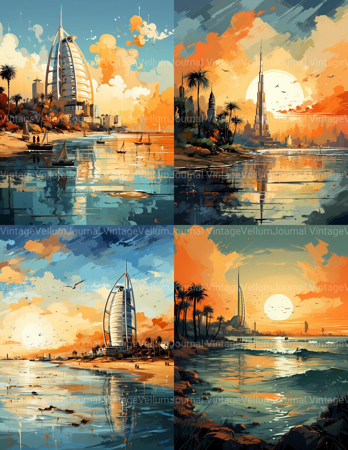 87 Dubai Travel Junk Journal Pages - Journey Junk Journal for ...