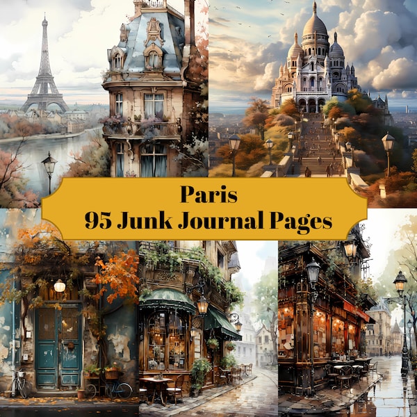 Paris Travel Journal - Etsy