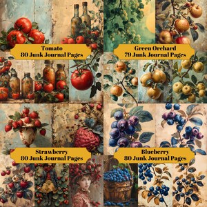 MEGA Fruit and Vegetable Junk Journal Pages Bundle - 2250 Printables ...
