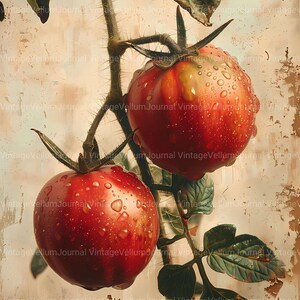 80 Tomato Junk Journal Pages - Fruits and Vegetables Junk Journal for ...