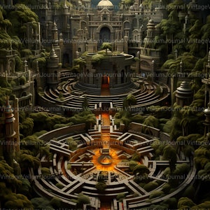 70 Christian Labyrinth Junk Journal Pages - Christianity Junk Journal ...