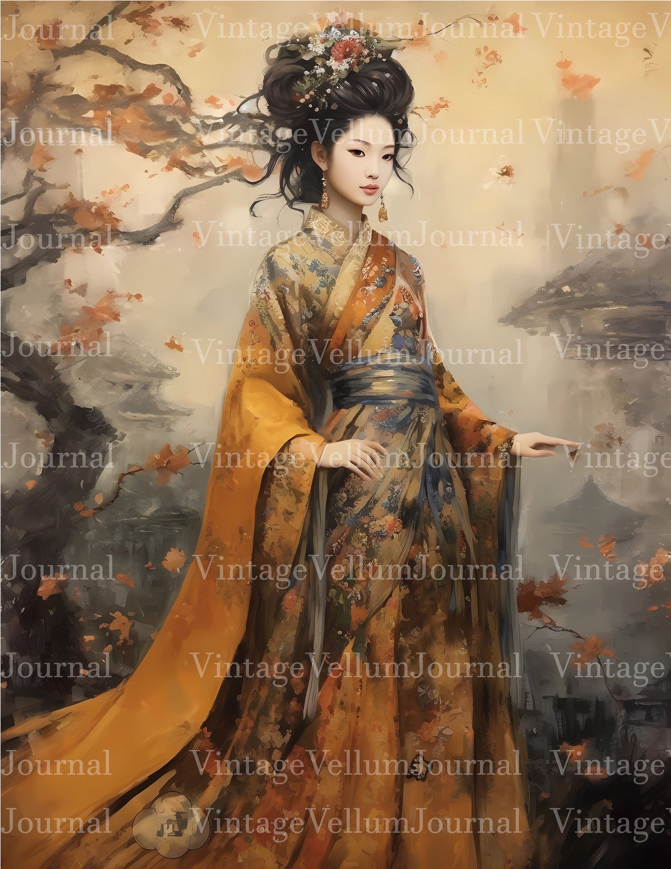 30 Chinese Dynasty Junk Journal Pages Printable Chinese Junk - Etsy