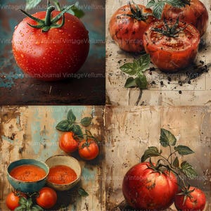 80 Tomato Junk Journal Pages - Fruits and Vegetables Junk Journal for ...