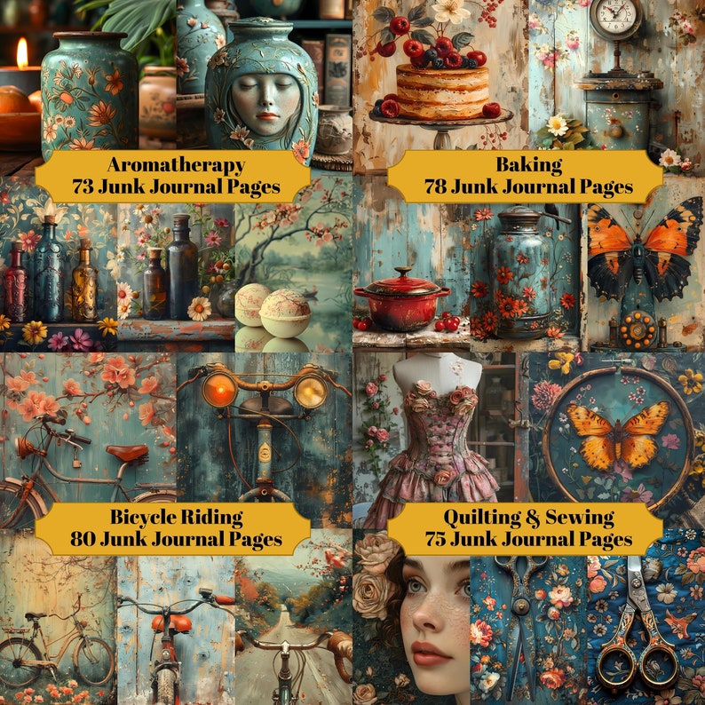 MEGA Hobbies and Crafts Junk Journal Pages Bundle 2150 Printables for ...