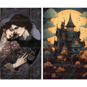 50 Vampire Junk Journal Pages Digital Vintage Vampires Junk Journal for ...