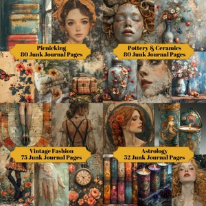 MEGA Hobbies and Crafts Junk Journal Pages Bundle - 2150 Printables for ...