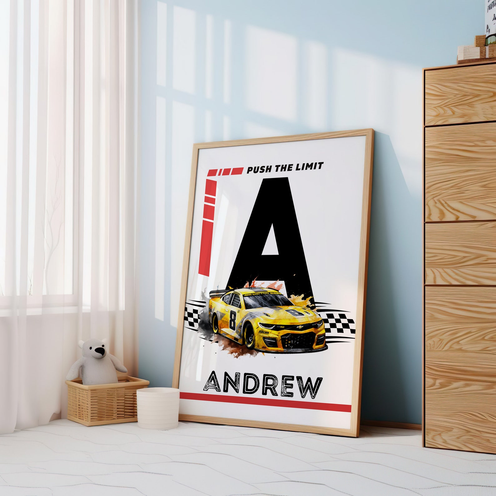 Watercolor Racing Car Print, Sport Car Print, Racing Car Nursery ...