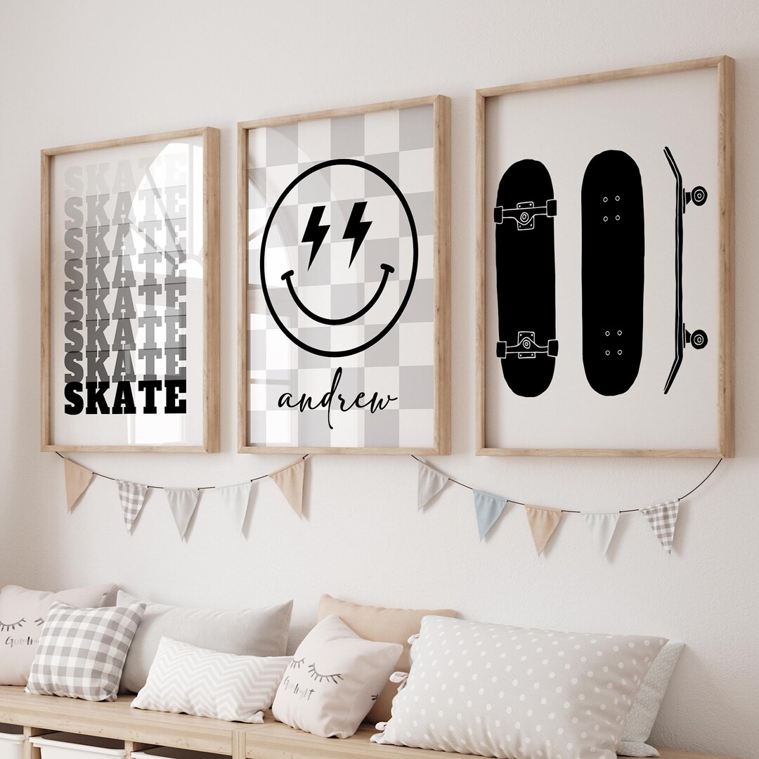 Skateboard Print, Skateboard Poster, Skater Print, Skater Boys Room ...