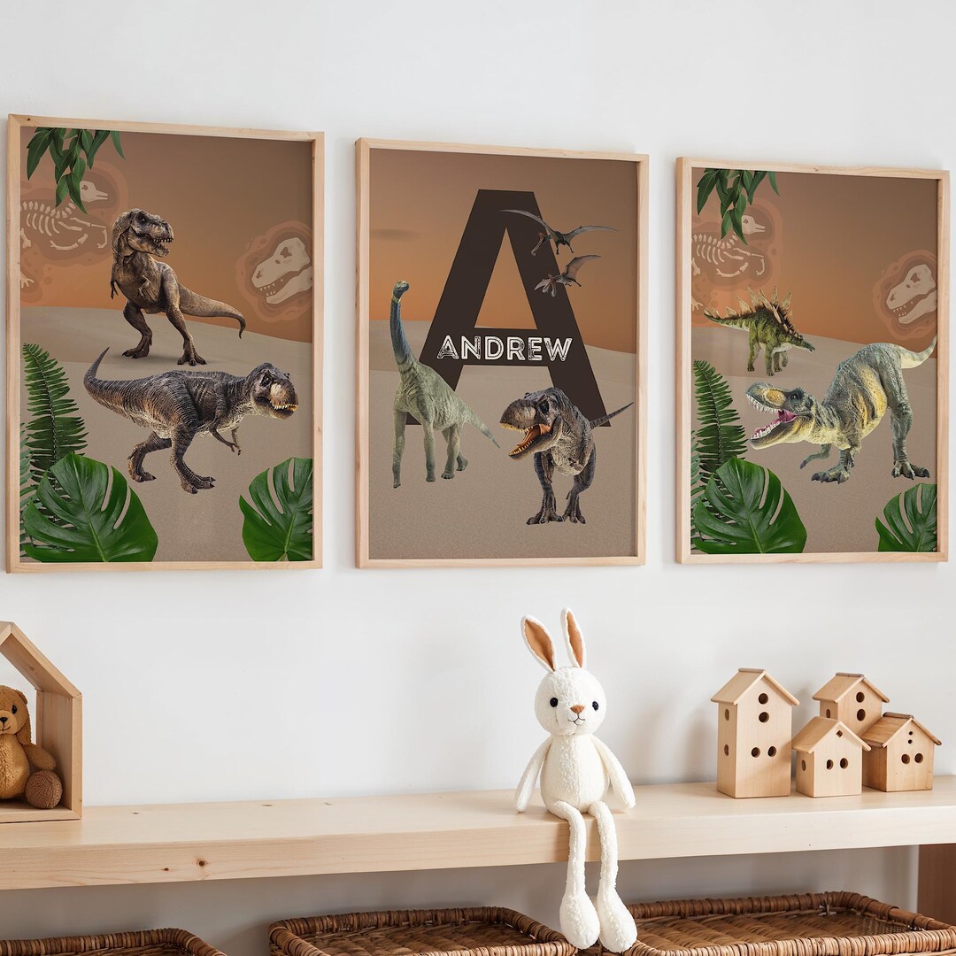 Dinosaur Prints, Dinosaur Wall Art, Dinosaur Nursery Print, Dino Print ...
