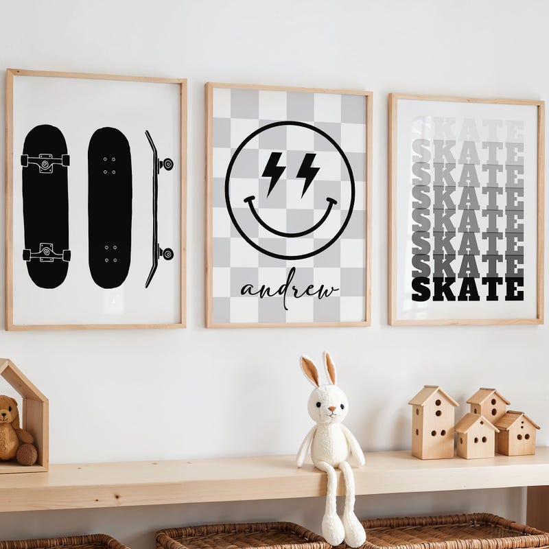 Little Boy Skater Room - Etsy