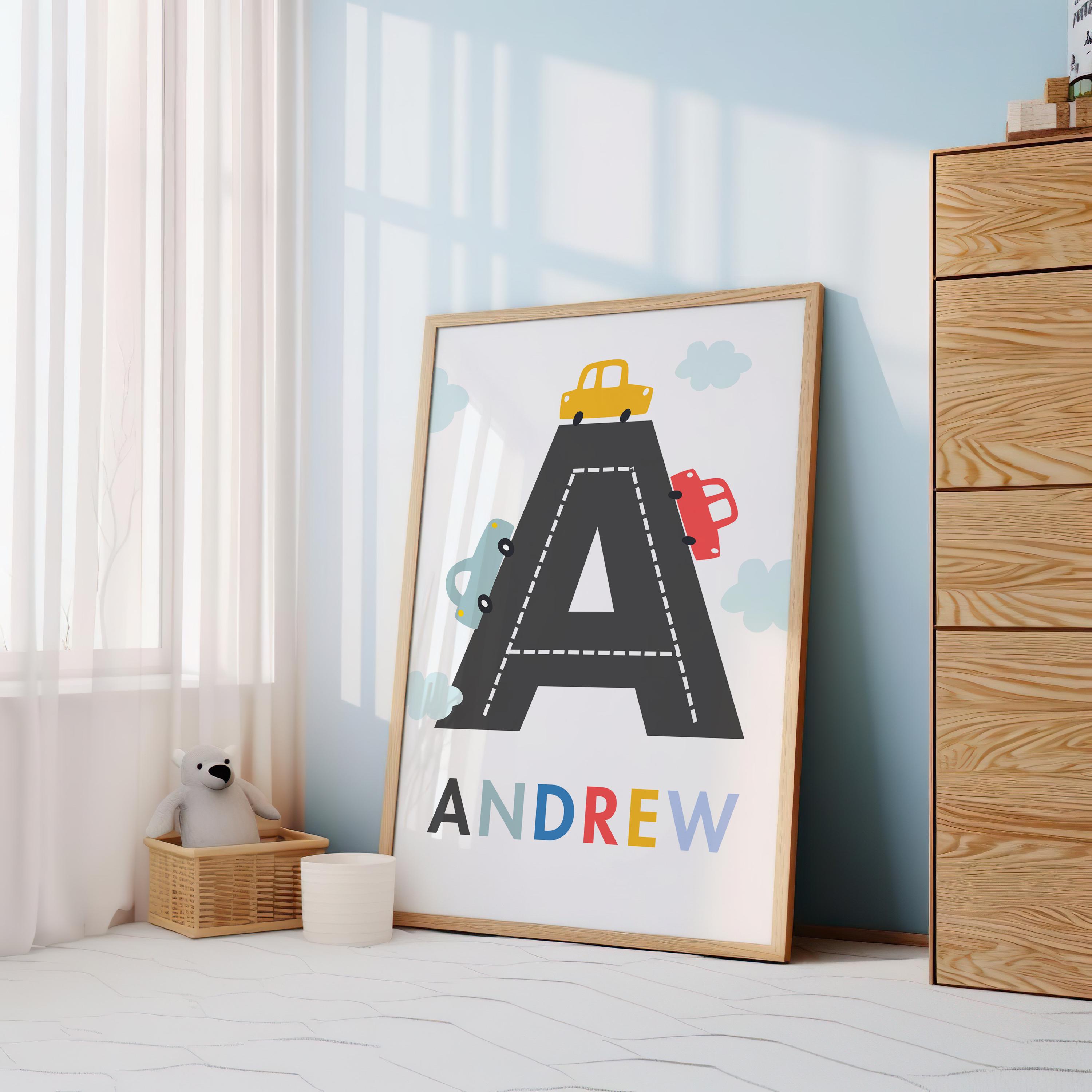 Car Nursery Print, Car Print, Car Themed Boys Room, Transport Nursery ...