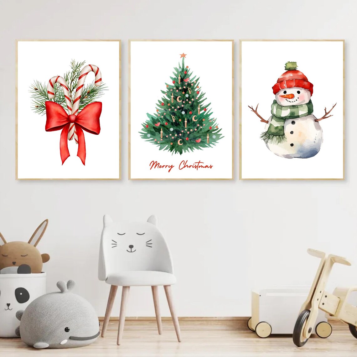 Christmas Room Decor, Christmas Prints, Snowman Prints, Christmas Tree ...