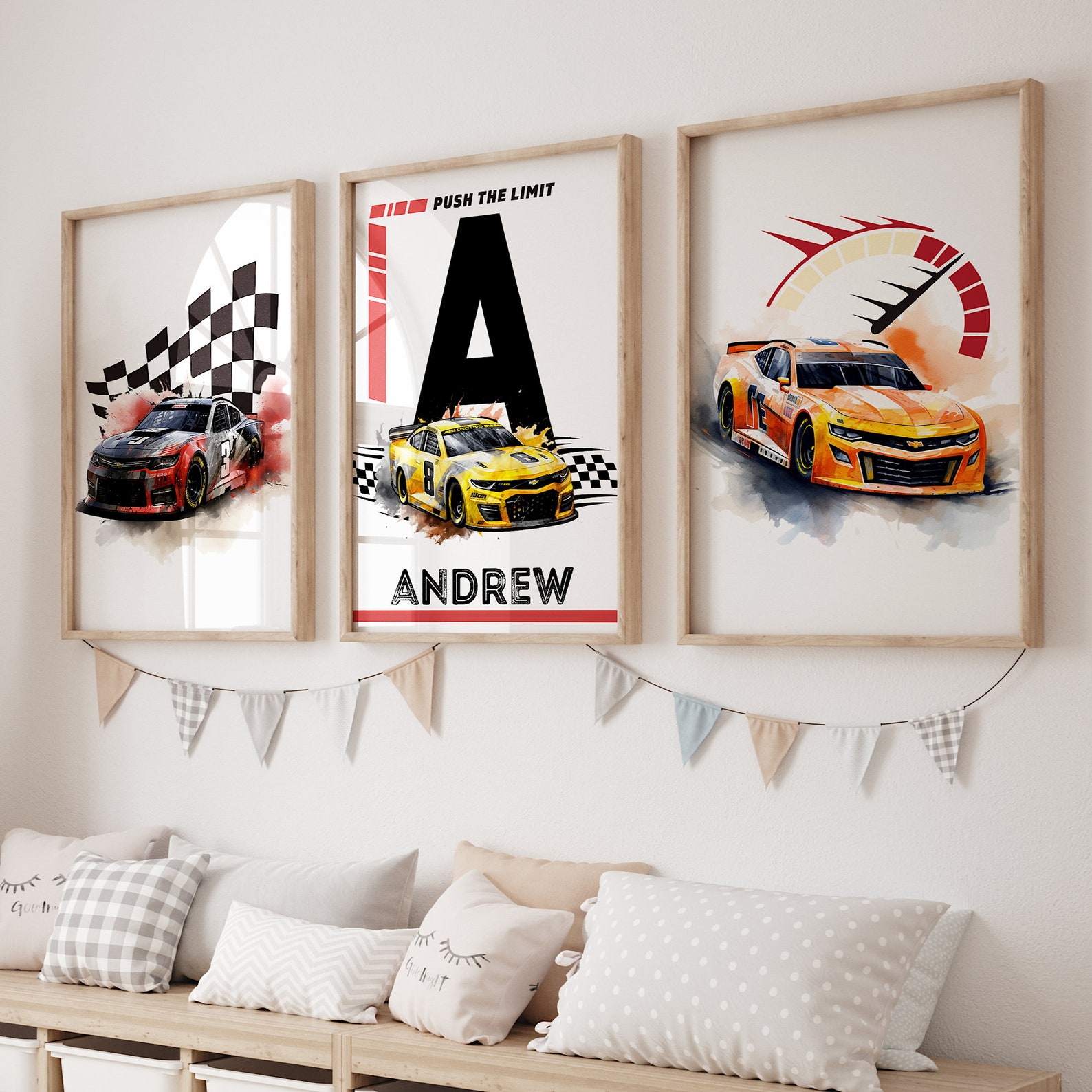 Watercolor Racing Car Print, Sport Car Print, Racing Car Nursery ...