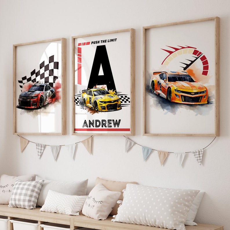 Watercolor Racing Car Print, Sport Car Print, Racing Car Nursery ...
