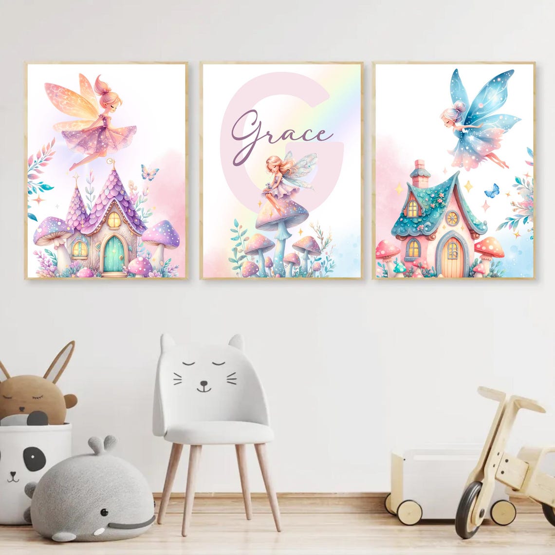 Magical Fairy Girls Bedroom Print, Fairy Prints, Fairy Decor Room ...