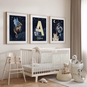 Dragon Nursery Prints, Dragon Poster, Dragon Decor, Mythical Creatures ...