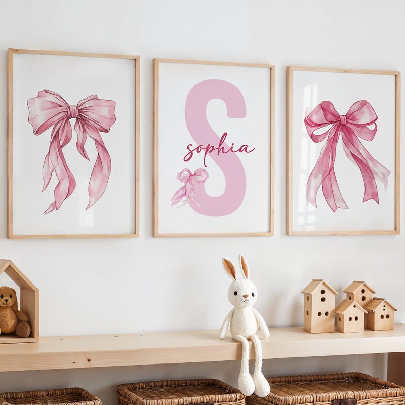 Bow Themed Room Decor - Etsy